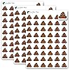 Poop Emoji Stickers / 54 Fun Vinly Stickers/Poop & Giggles/Emoticon ...