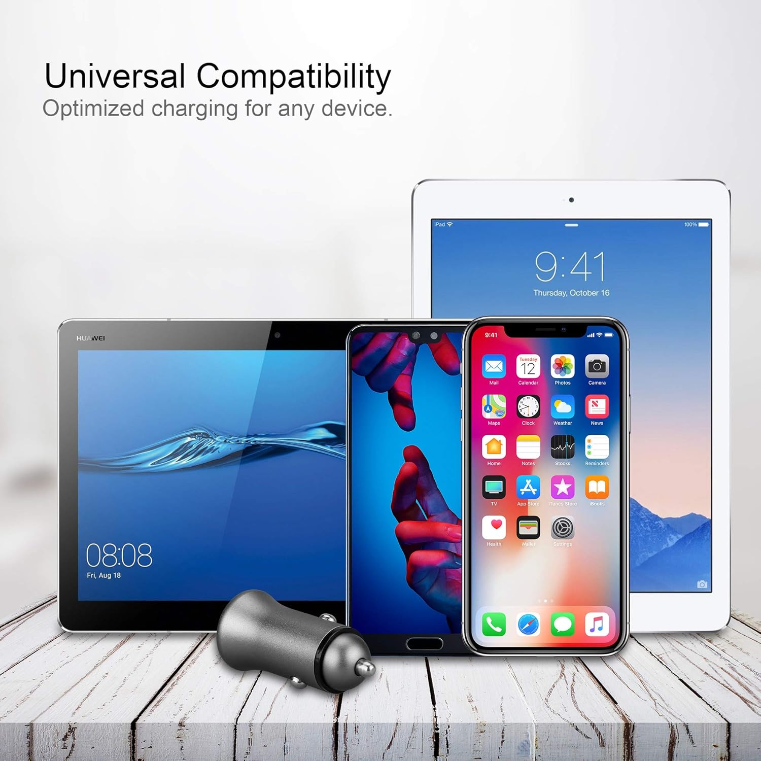 Dual USB Adapter for Huawei Mediapad T5 Grey – BigaMart