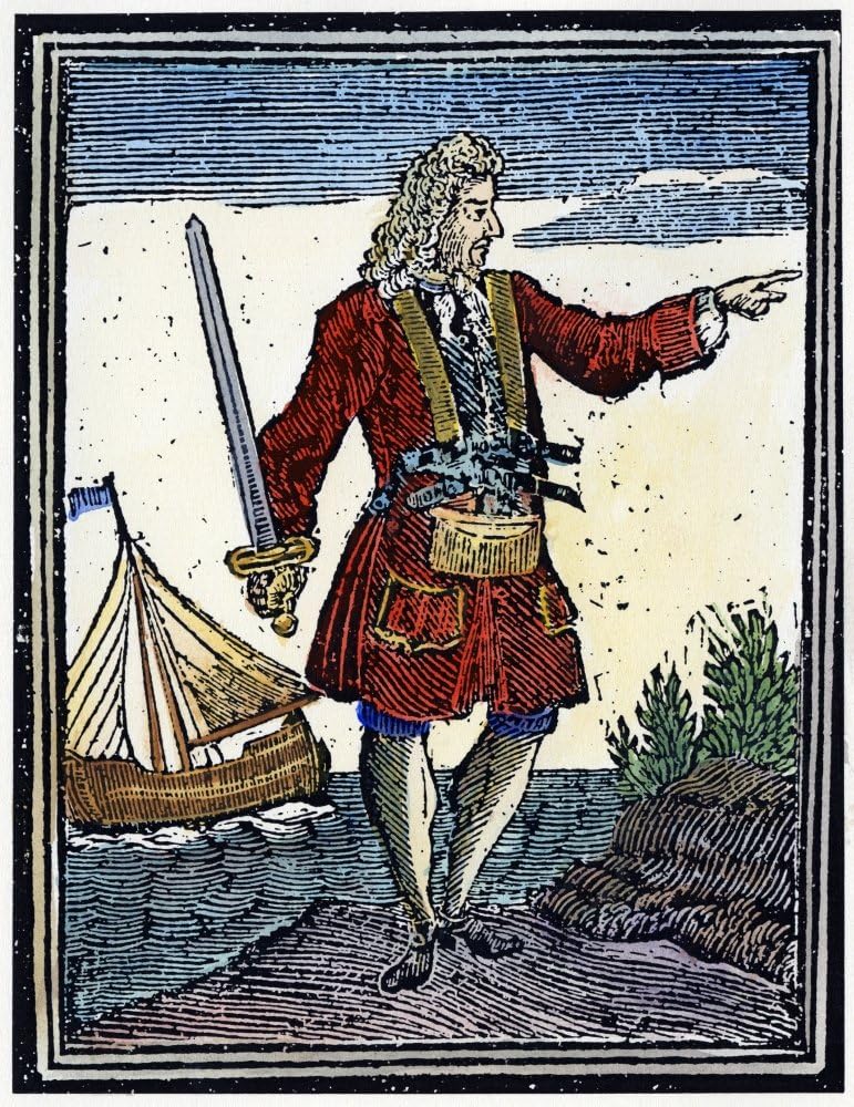 Charles Vane (C1680-1720) Nenglish Woodcut 1725 Poster Print by (24 x ...