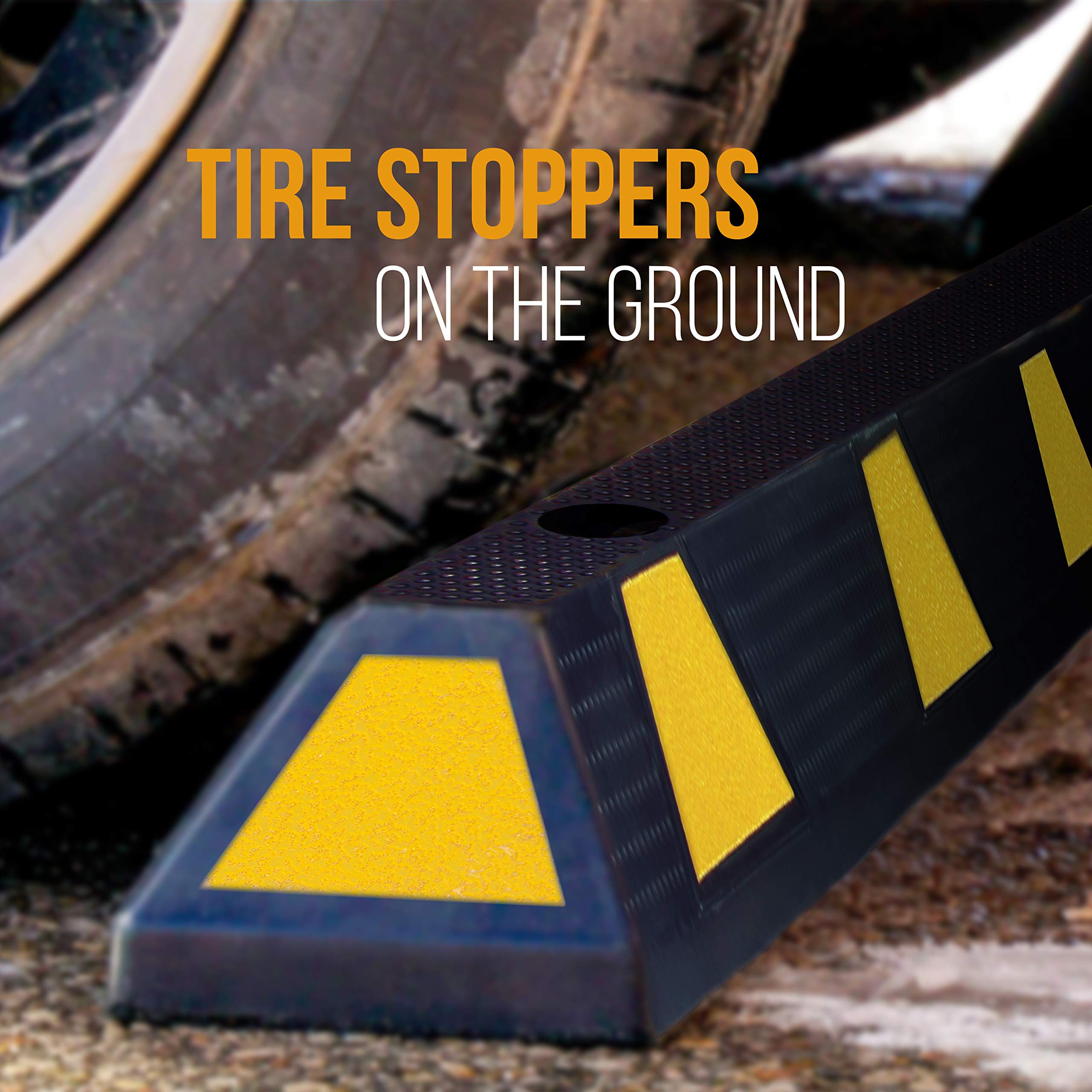 Curb Parking Garage Floor Stopper - 72 Inch Extra Wide Heavy Duty ...