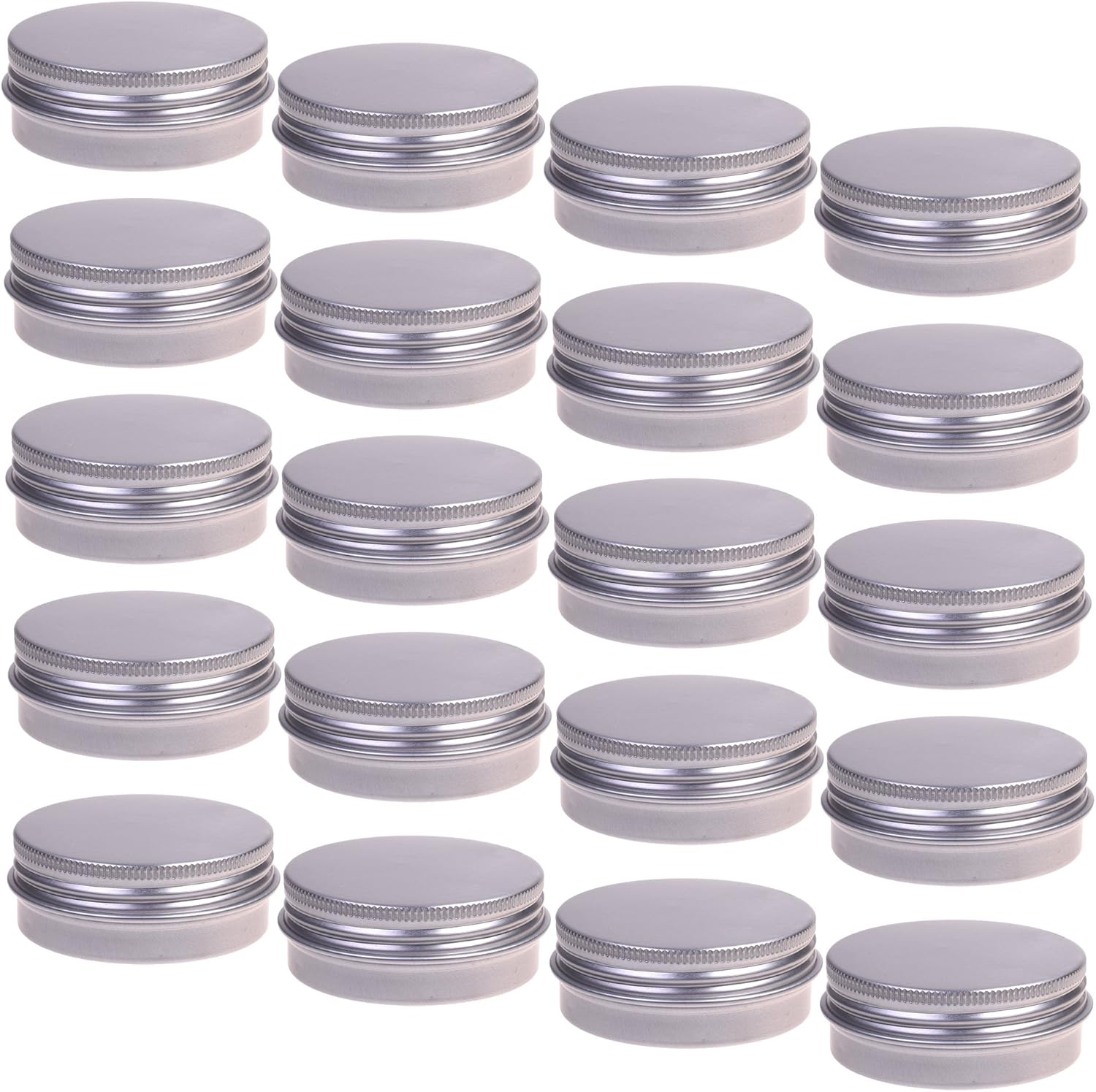 Amazon.com: BCP 20pcs 1/2 Ounce 15ml Aluminum Tin Screw Cap Round ...