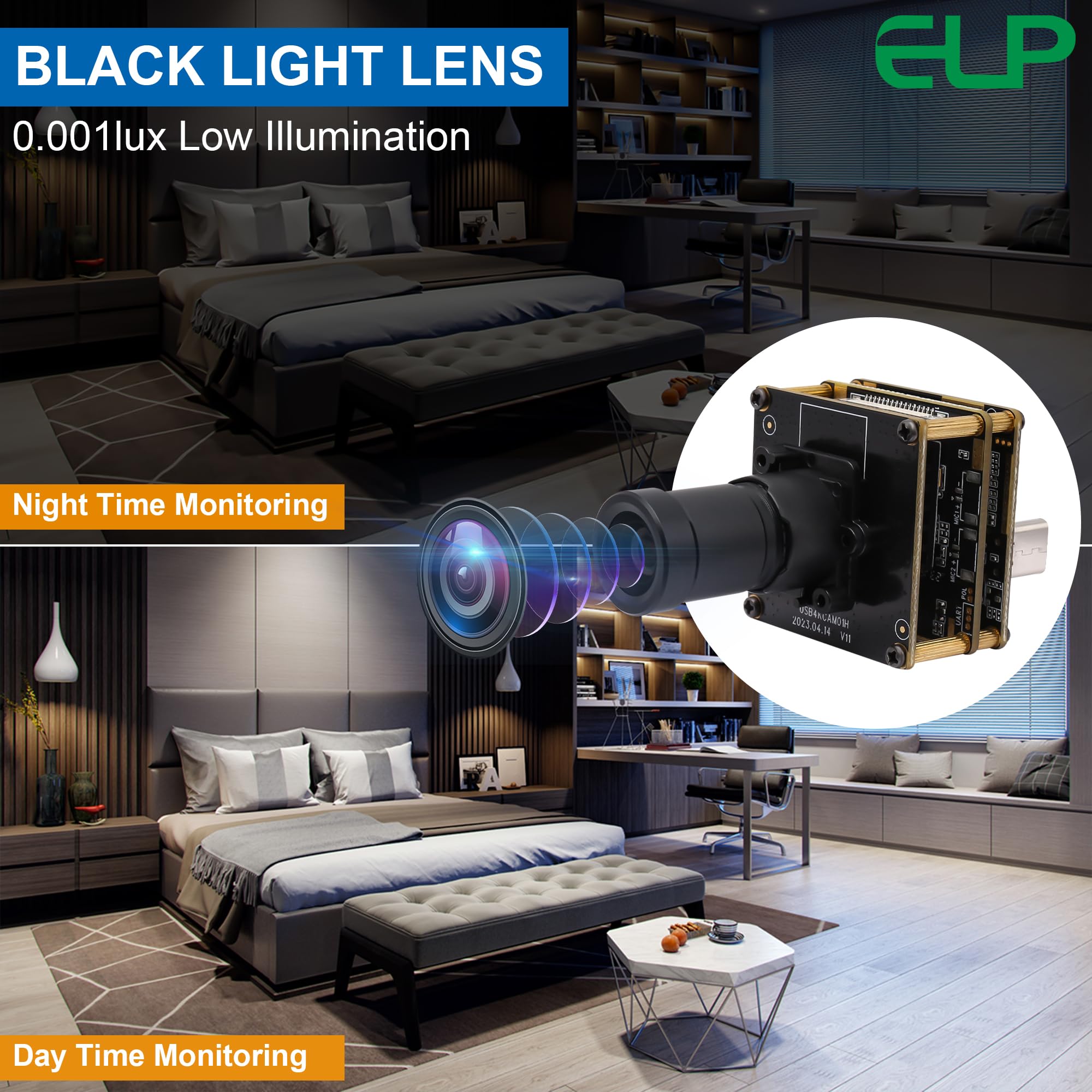 Mua ELP 4K USB HDMI Camera Module Night Vision PC Camera Mini Lightburn ...