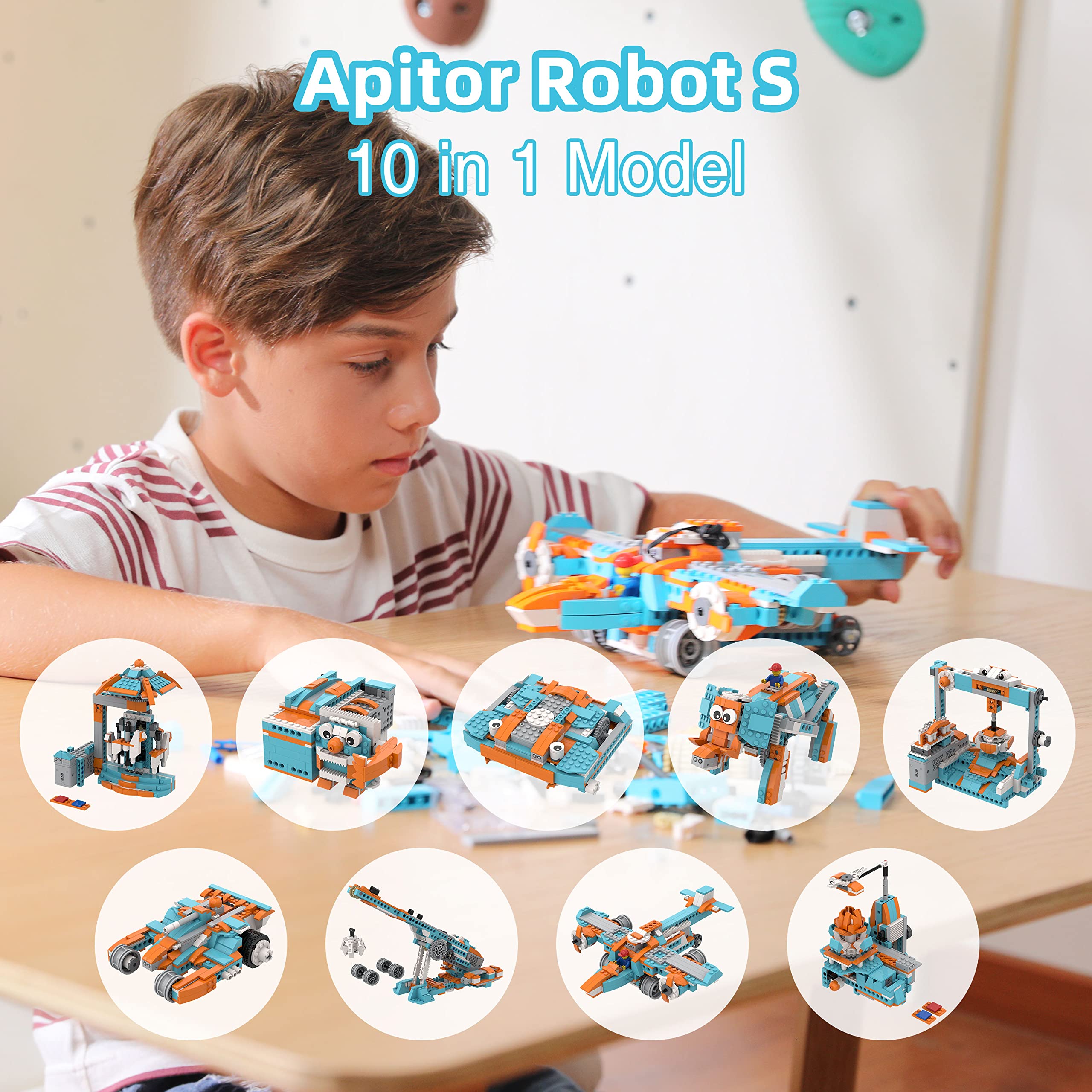 Mua Robot Building Toys for Kids, 10 in 1 Programmable Remote Control ...