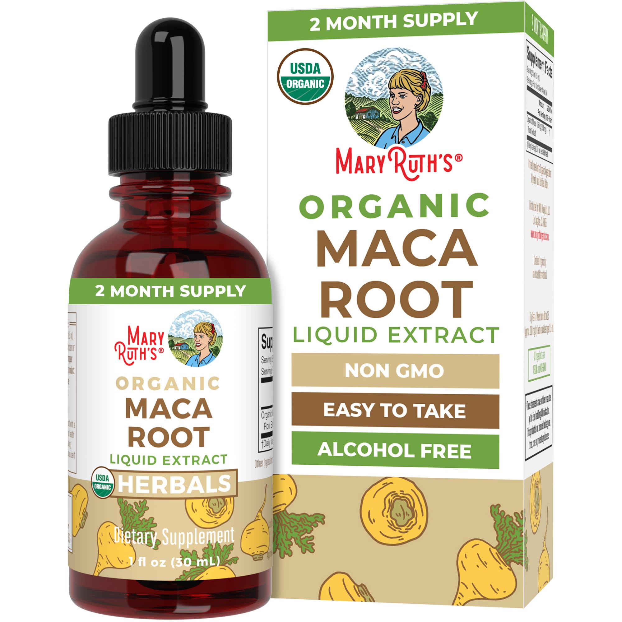 MaryRuth’s USDA Organic Maca Root Liquid Drops | Vegan | Non-GMO ...