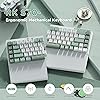 RK ROYAL KLUDGE RKS70 Ergonomic Split Mechanical Keyboard, Wireless ...