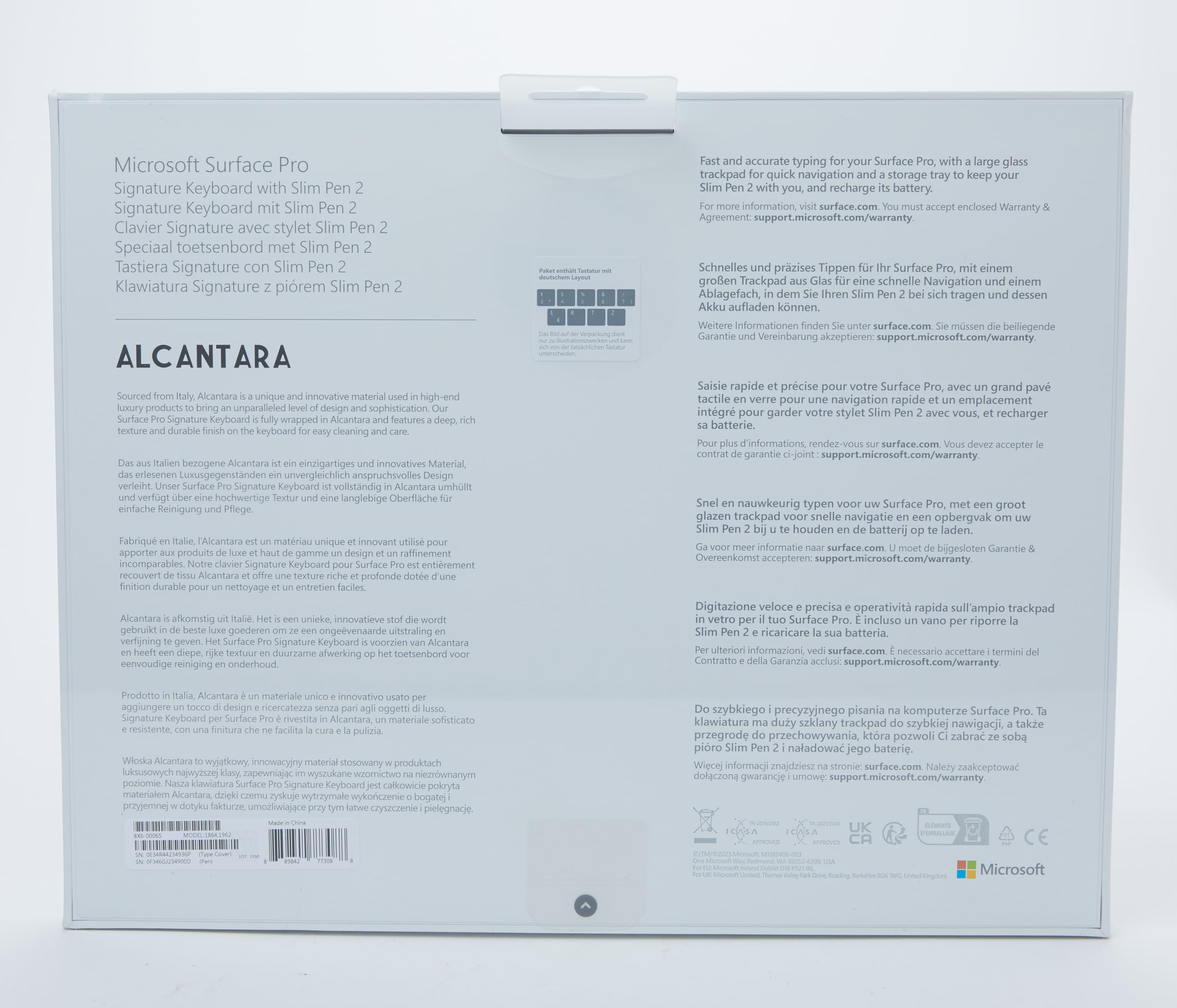 Mua Microsoft Surface Pro 8 / 9 / X Signature Keyboard Platinum in ...