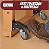 Workbench Caster kit 4 Heavy Duty Retractable Casters with Urethane ...
