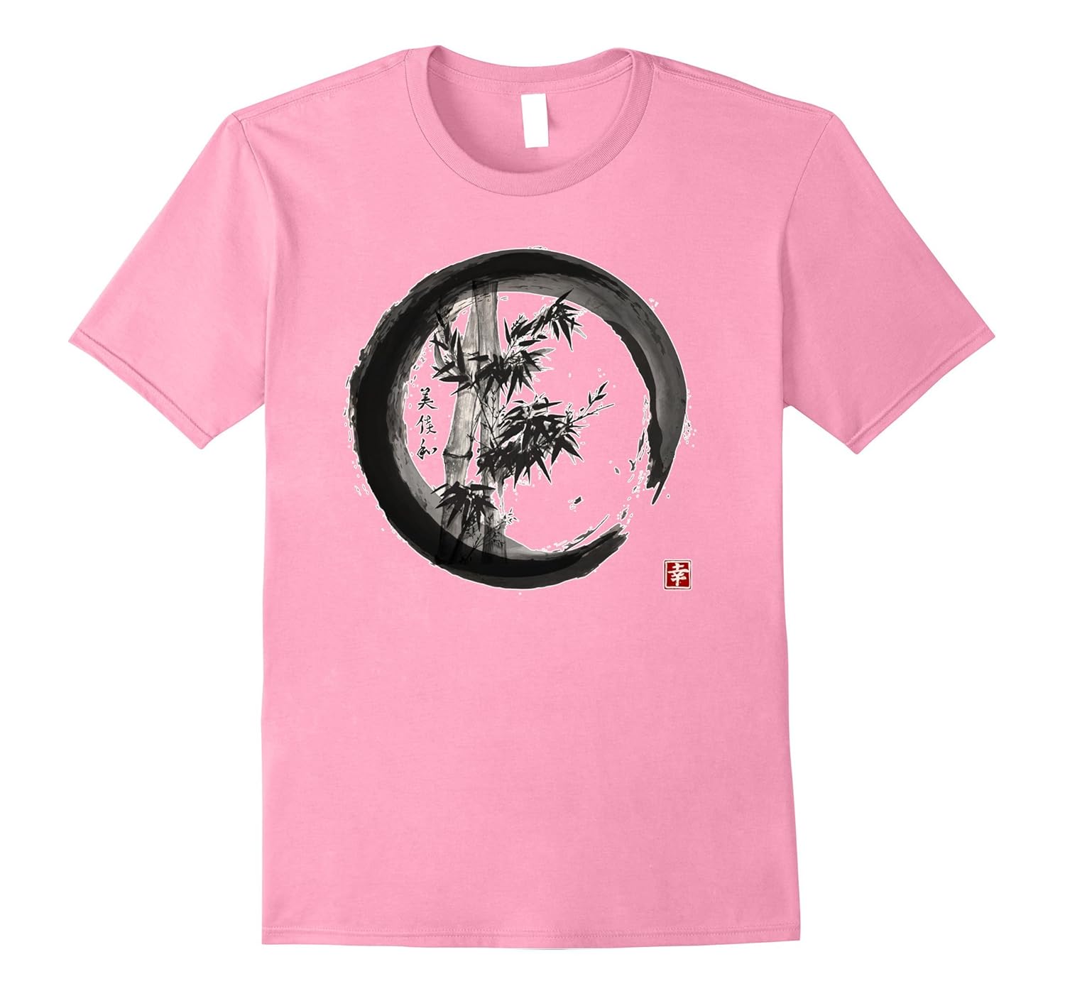 Bamboo Trees Enso Zen Circle T-shirt Lights-CL – Colamaga