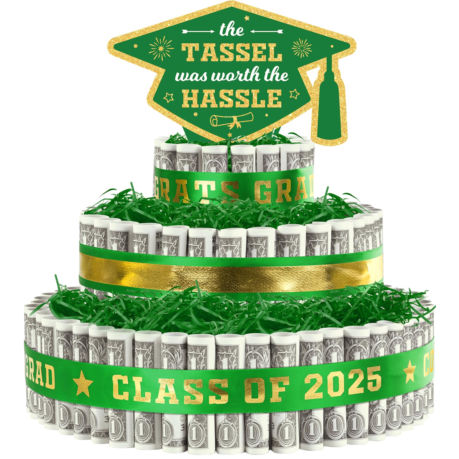 2025 Graduation Gifts for Class of 2025 Party Decorations,3 Tier Green ...