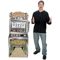 Amazon.com: Slot Machine Cardboard Stand up (5 feet Tall) Casino Party ...