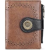 Amazon.com: Tipmile Small Wallet for Women Bifold RFID Blocking Card ...