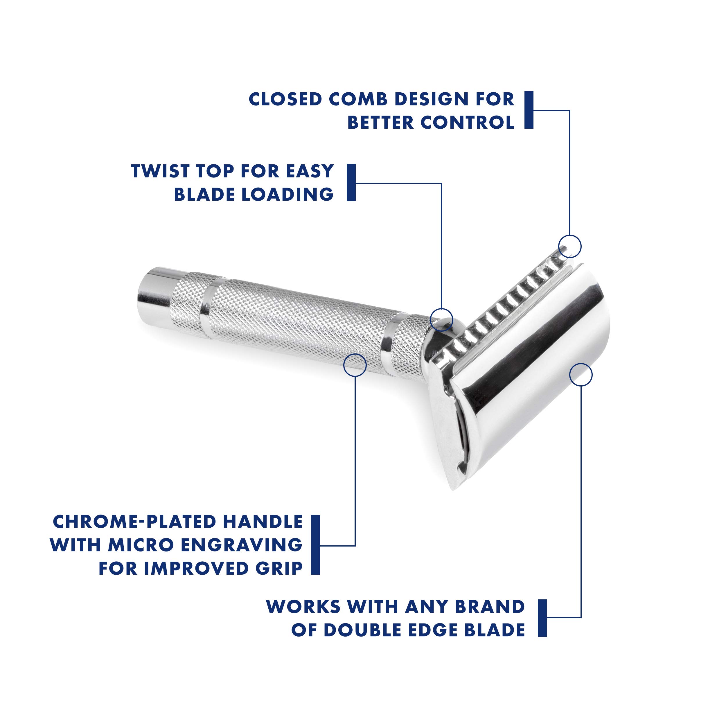 Mua Gillette Heritage Safety Razor Kit includes Double Edge Safety ...