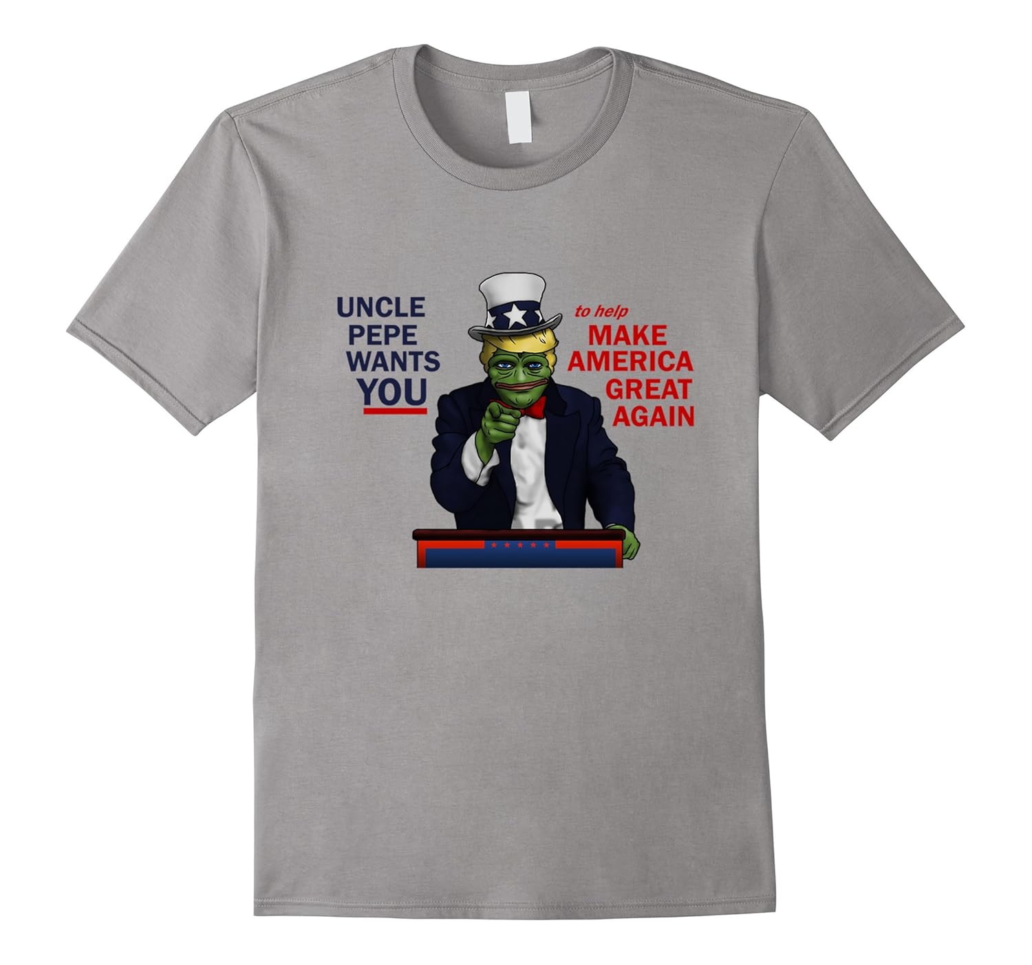 Uncle Pepe Wants YOU Trump Pepe T-Shirt-CL – Colamaga