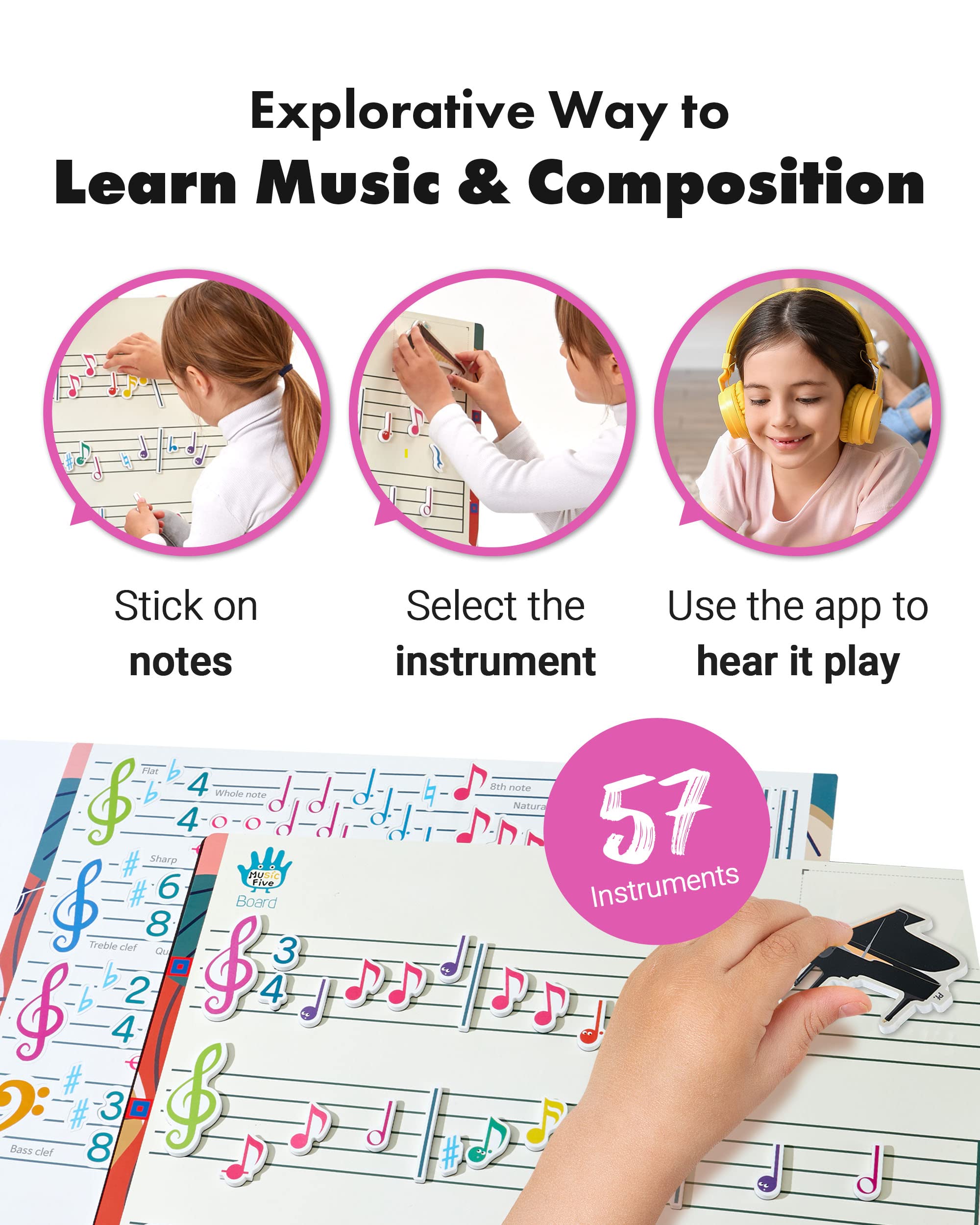 Mua Music Five Board Set - Learn to Read Music, Beginning Sheet Music ...