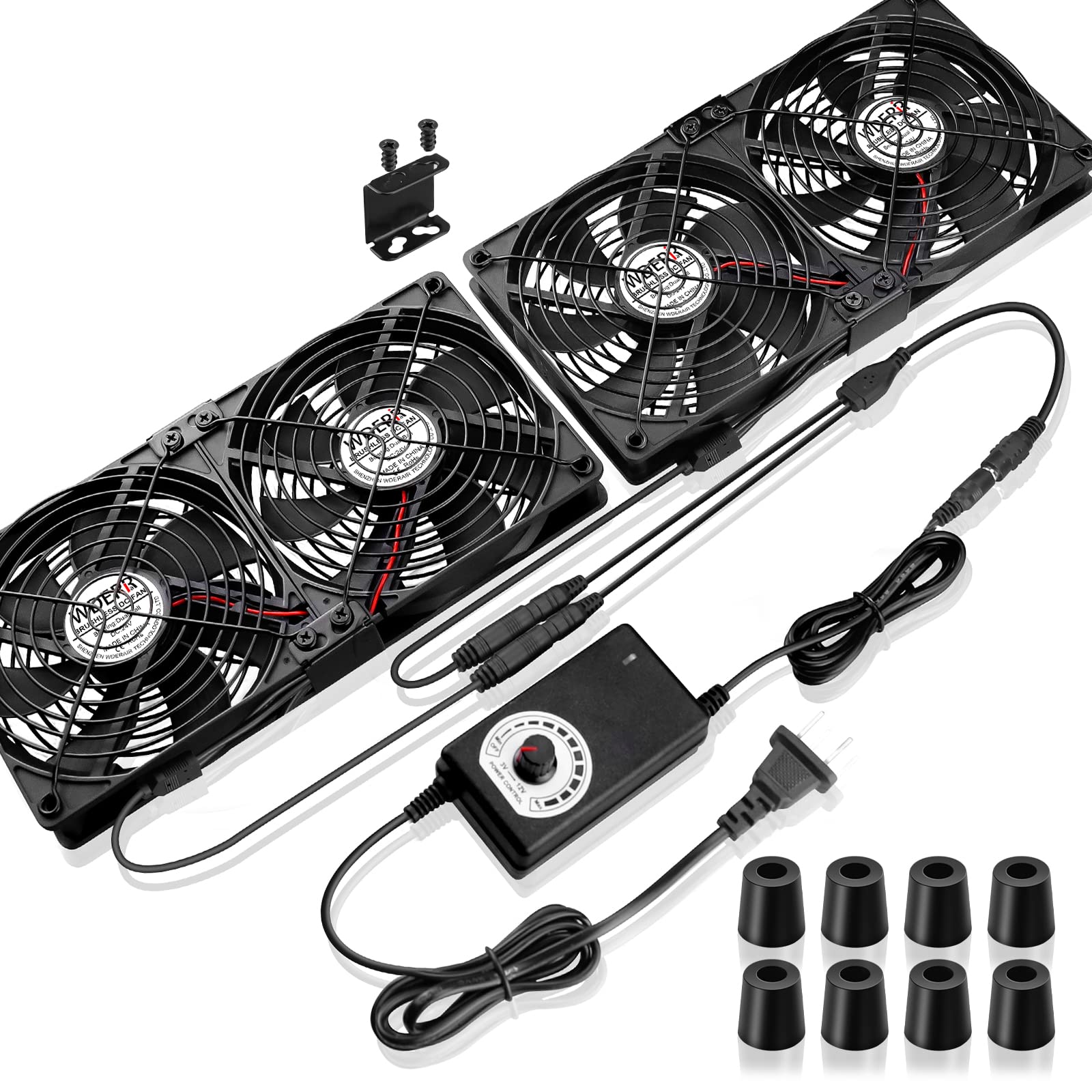 Mua 4 x 120mm Server Rack Mount Fan 12V with AC 110V 120V 220V 240V ...