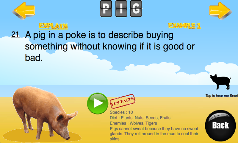 123 Animal Metaphors And Idioms: Amazon.com.au: Appstore for Android