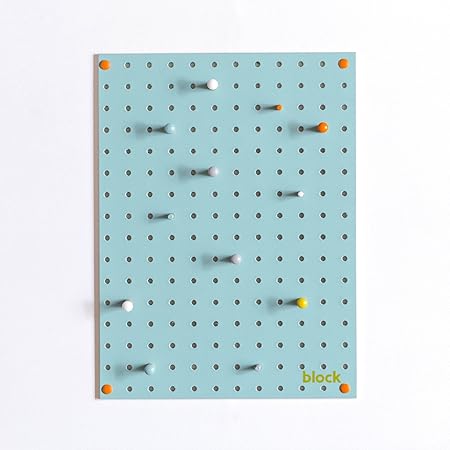 Block Light Blue Pegboard with Wooden Pegs, Small: Amazon.co.uk ...