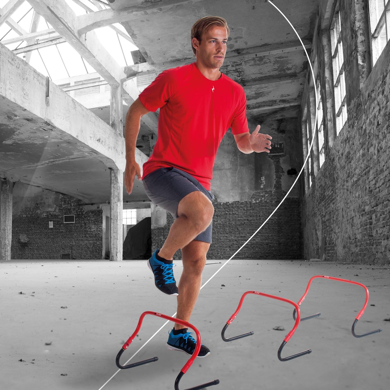 Pure 2 Improve Sprint hurdles Sprint Hurdles – Black/Red. – BigaMart