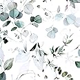 Laatse Green Leaf Contact Paper 17.5" x 393" Floral Leaf Wallpaper Peel ...