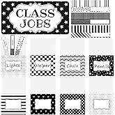 Amazon.com: Class Jobs Bulletin Board Colorful Class Jobs Pocket Chart ...