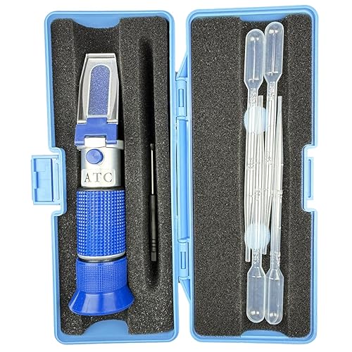 NEEBETEK 5-in-1 DEF Antifreeze Refractometer with ATC,Coolant Tester ...