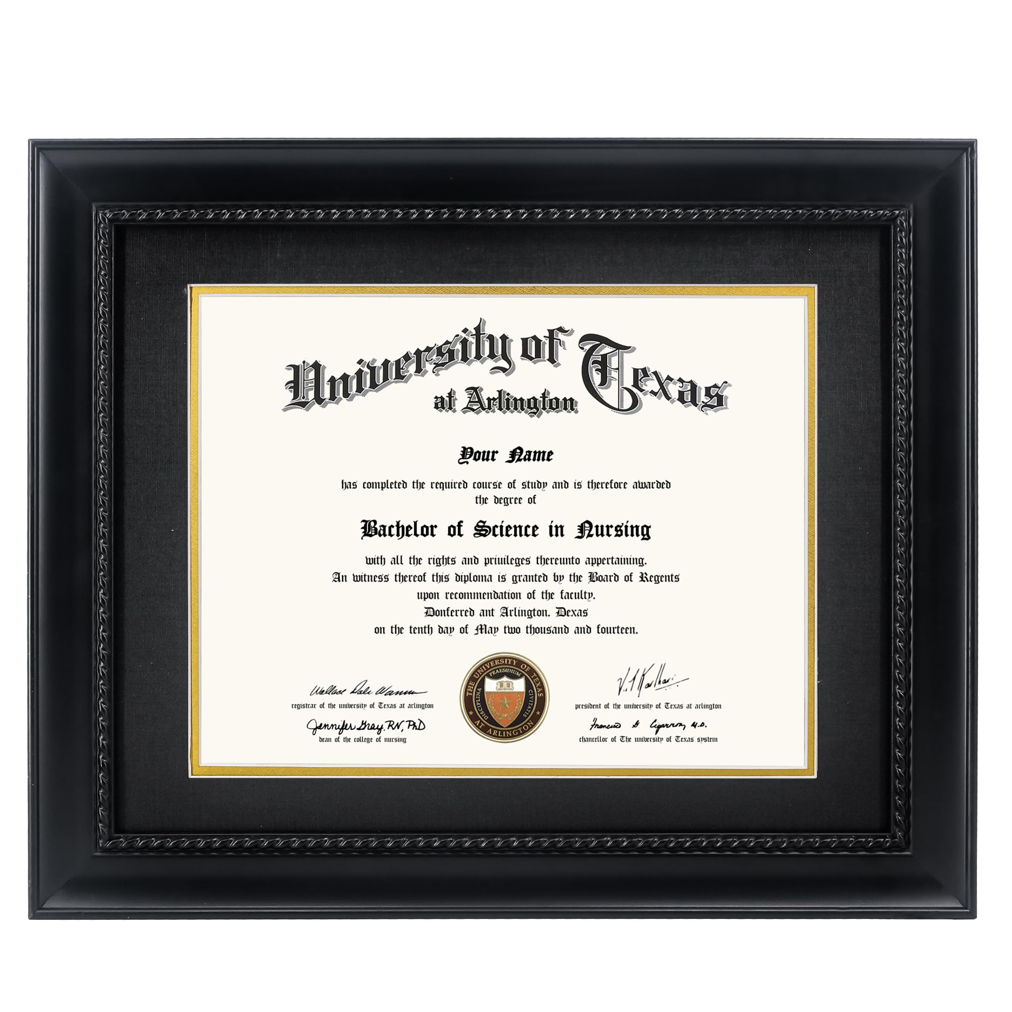 GMFrames 8.5x11 Diploma Degree Frame with Mat or Display 11x14 ...