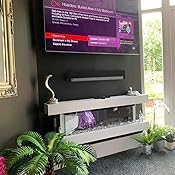 2020 New Premium Product 60inch White Wall Mounted Electric Fire Suite ...