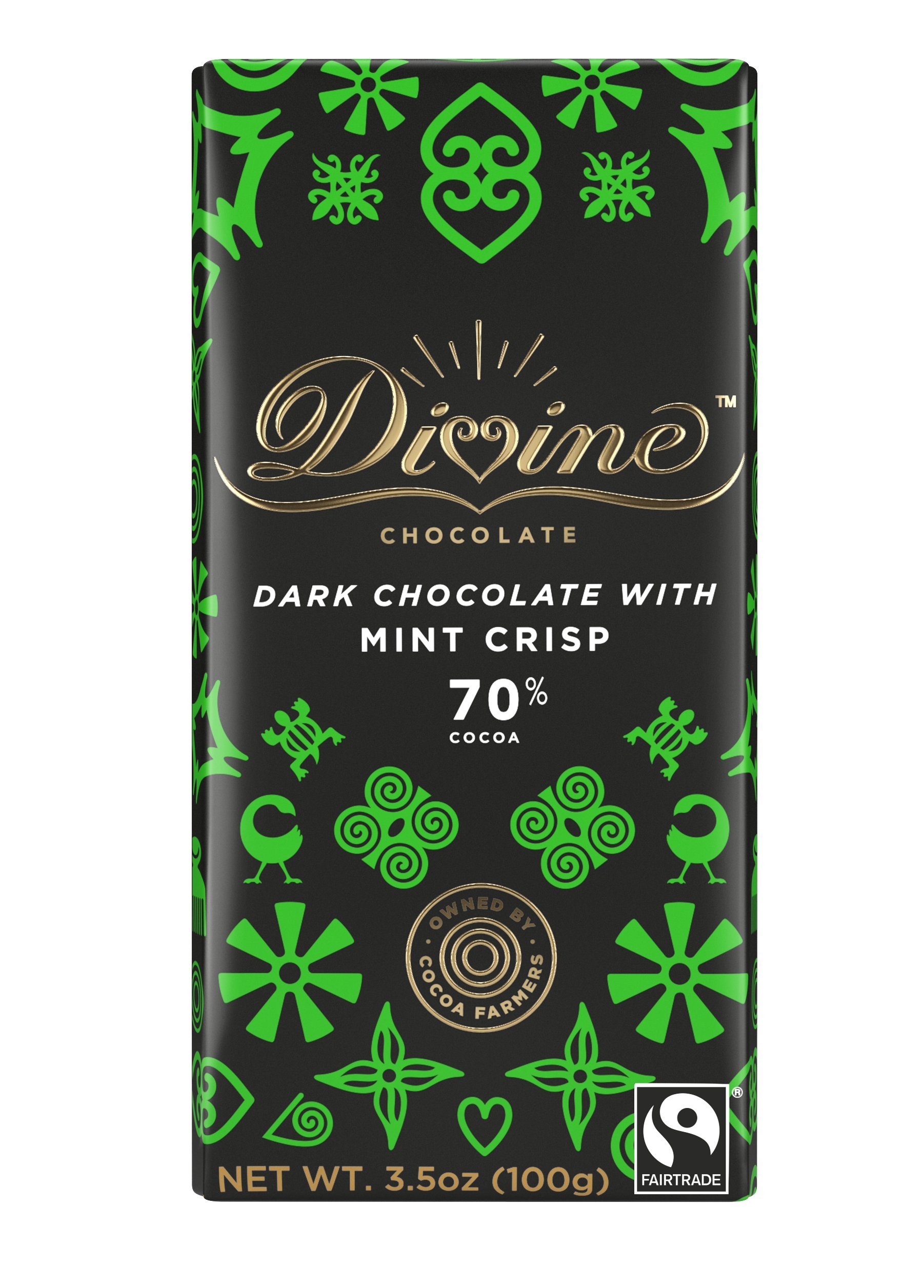 Amazon.com : Divine Chocolate Bar, 70% Dark Chocolate with Raspberries ...