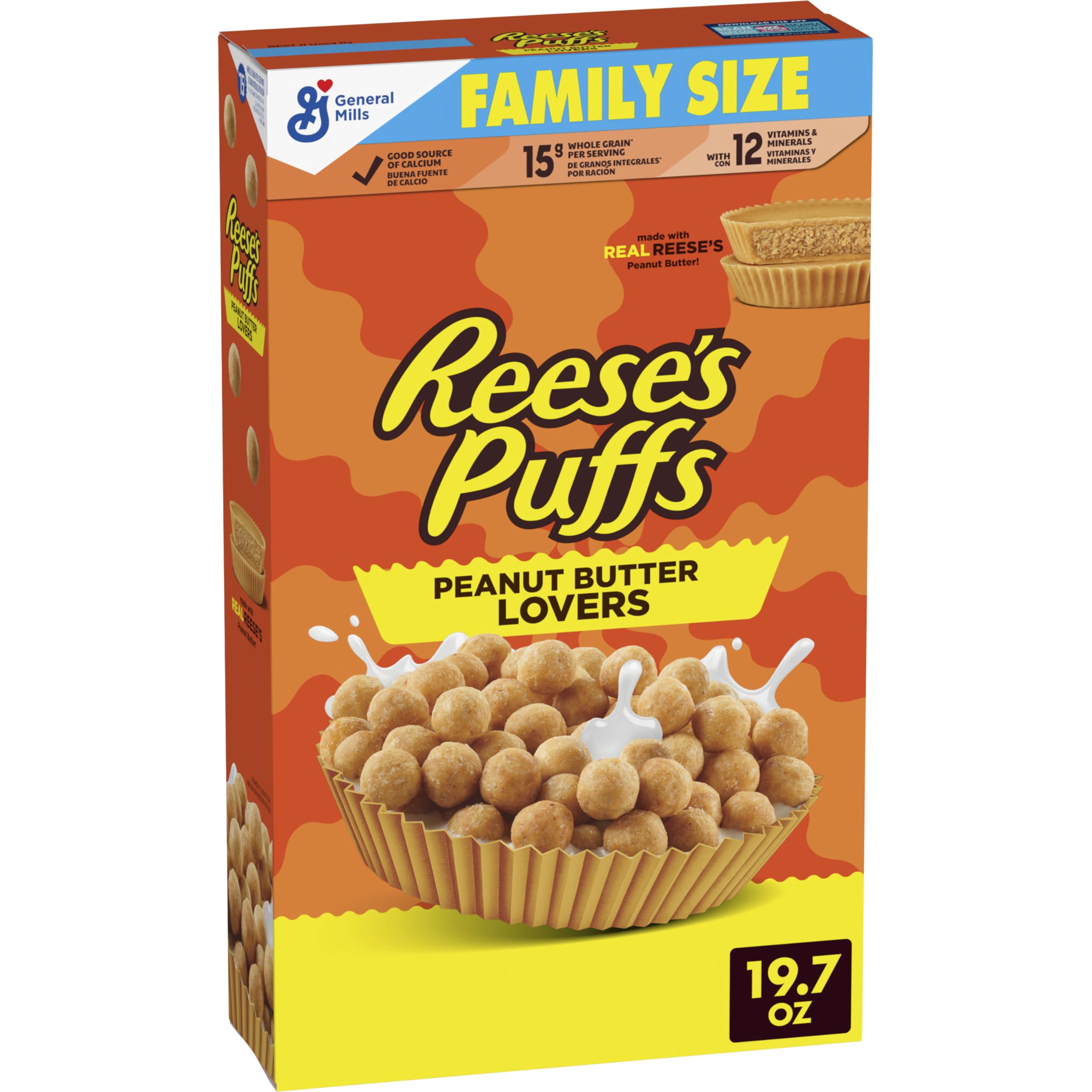 Mua Reese's Puffs Peanut Butter Lovers Breakfast Cereal, Made with ...