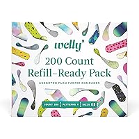 Amazon.com: Welly Bandages, Adhesive Flexible Fabric Bravery Badges ...