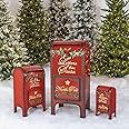 Amazon.com: Zaer Ltd. Life-Size Christmas Outdoor Santa North Pole ...