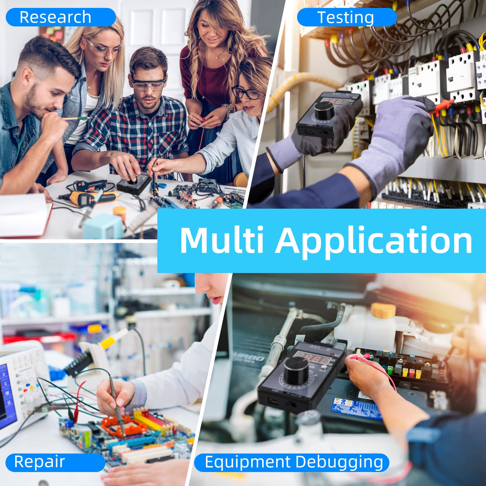 Koolertron 0/4-20mA DC 0-10V Signal Generator,2-IN-1Portable Mini ...