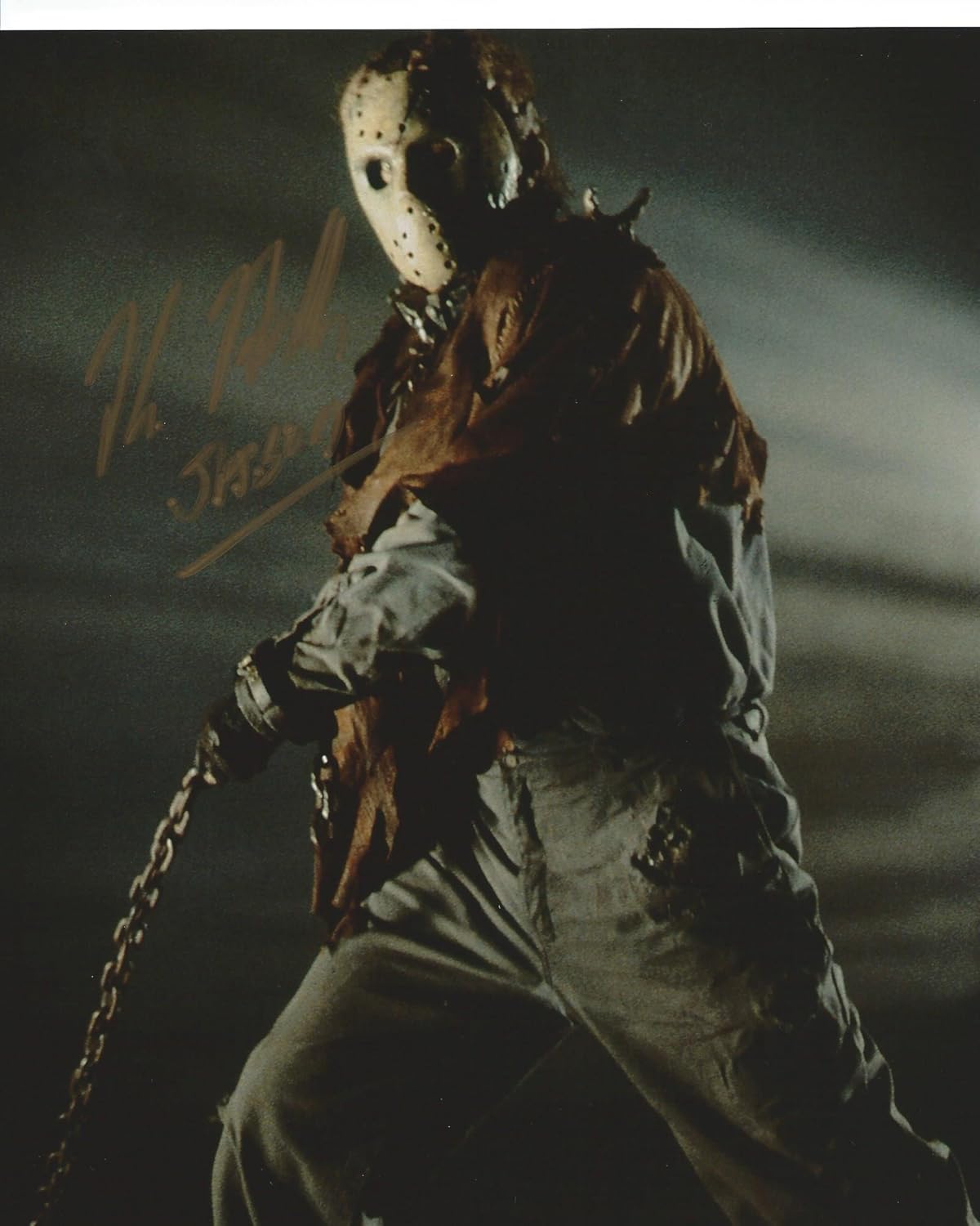 Friday the 13th 8x10 Signed Autographed Kane Hodder as Jason Voorhees ...