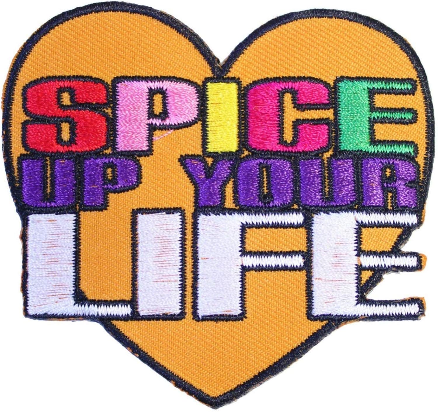 Spice Girls Spice Up Your Life Iron On Patch: Amazon.co.uk: Clothing