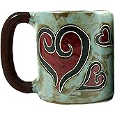 Amazon.com | Mara Stoneware 16 oz. Tulip Flower Mug: Coffee Cups & Mugs