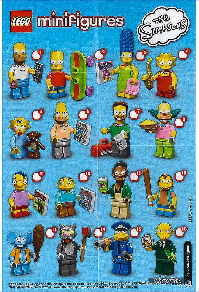 Lego 71005 The Simpson Series Itchy Simpson Character Minifigures ...