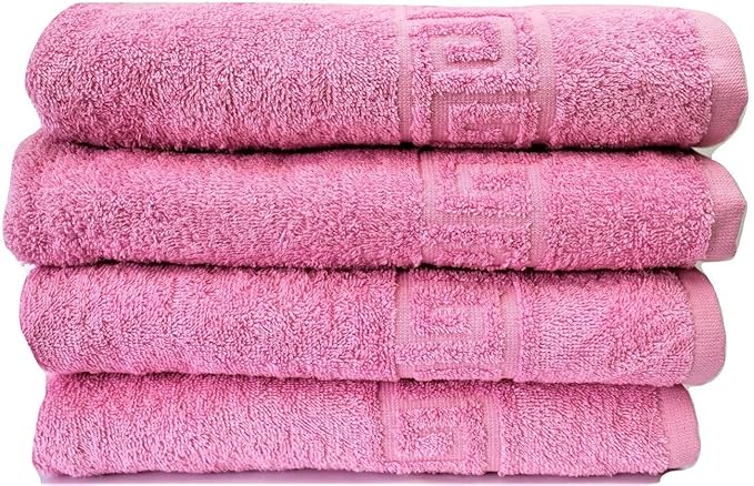 PINK BATH TOWEL 70X140 LARGE SIZE 100% NATURAL COTTON 500 GSM THICK ...