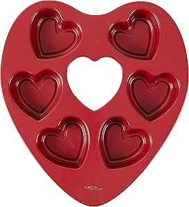 Amazon.com: Wilton Mini Heart Pan, 6-Cavity: Kitchen & Dining