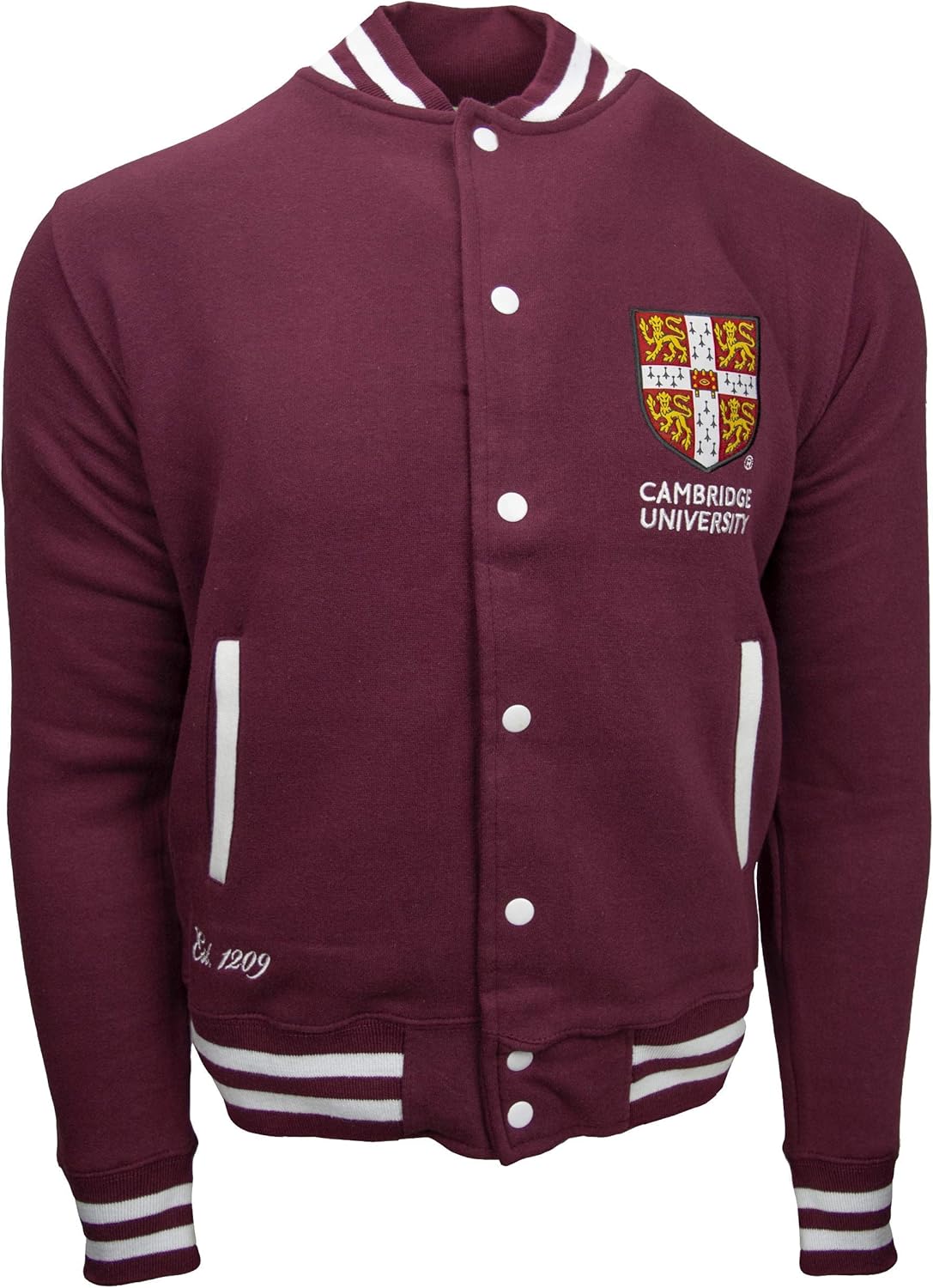 Cambridge University Veste Varsity unisexe sous licence CU170 Bordeaux ...