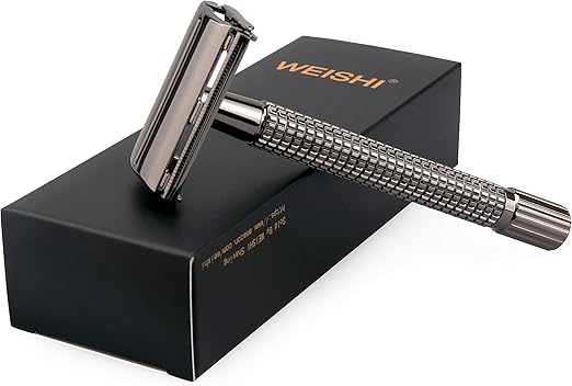 WEISHI Long Handle Version Butterfly Open Double Edge Safety Razor ...