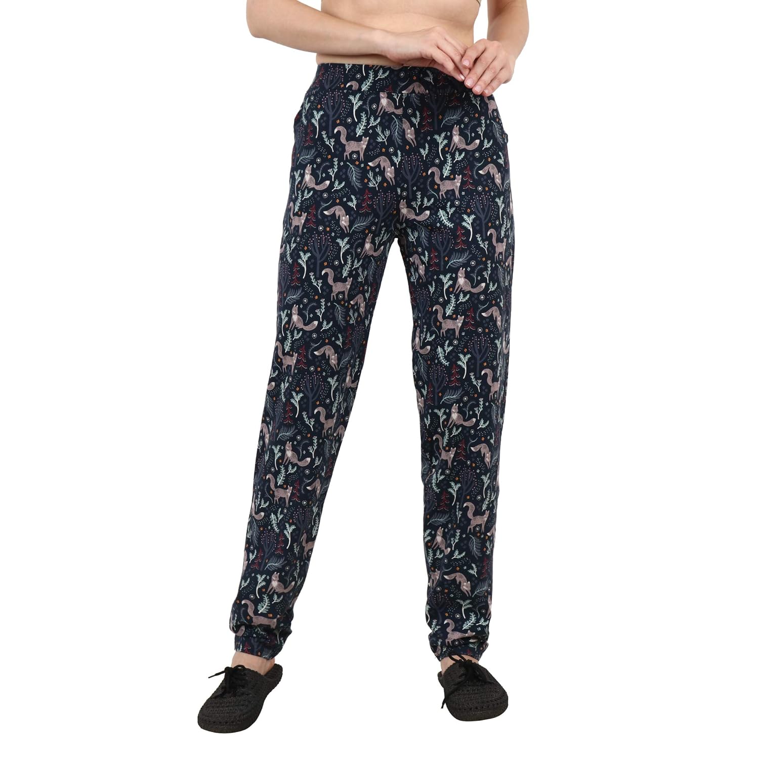 Buy Clothing Women Regular Fit Black Lower at Amazon.in