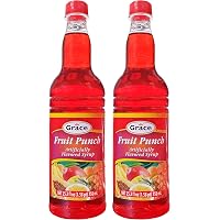 Amazon.com: Grace Fruit Punch Flavored Syrup (2 Pack, Total of 50.6fl ...