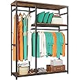 Amazon.com: REIBII Clothes Rack, Wardrobe Closet Organizer, Clothing ...