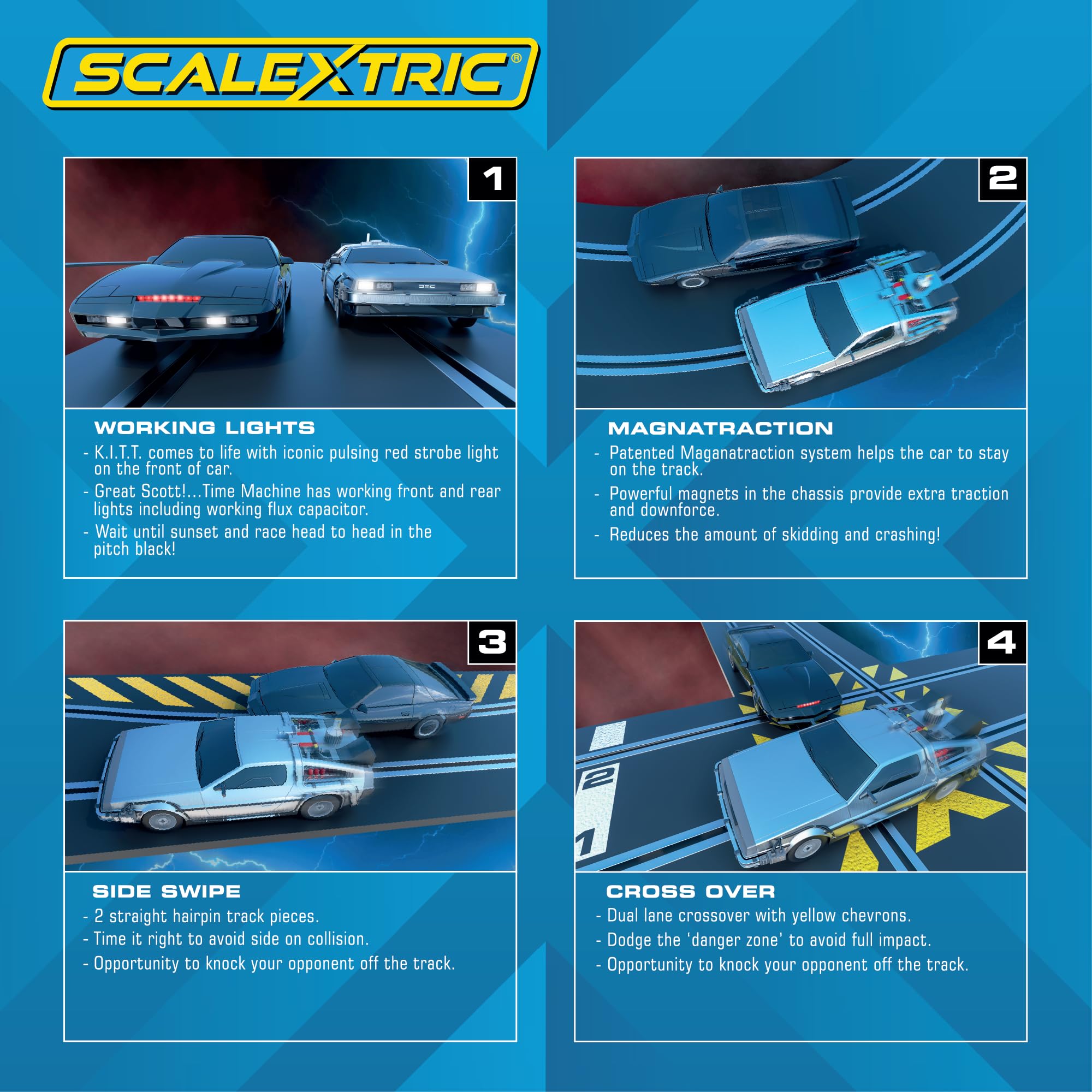 Mua C1431M 1980s TV - Back to The Future vs Knight Rider Race Set ...