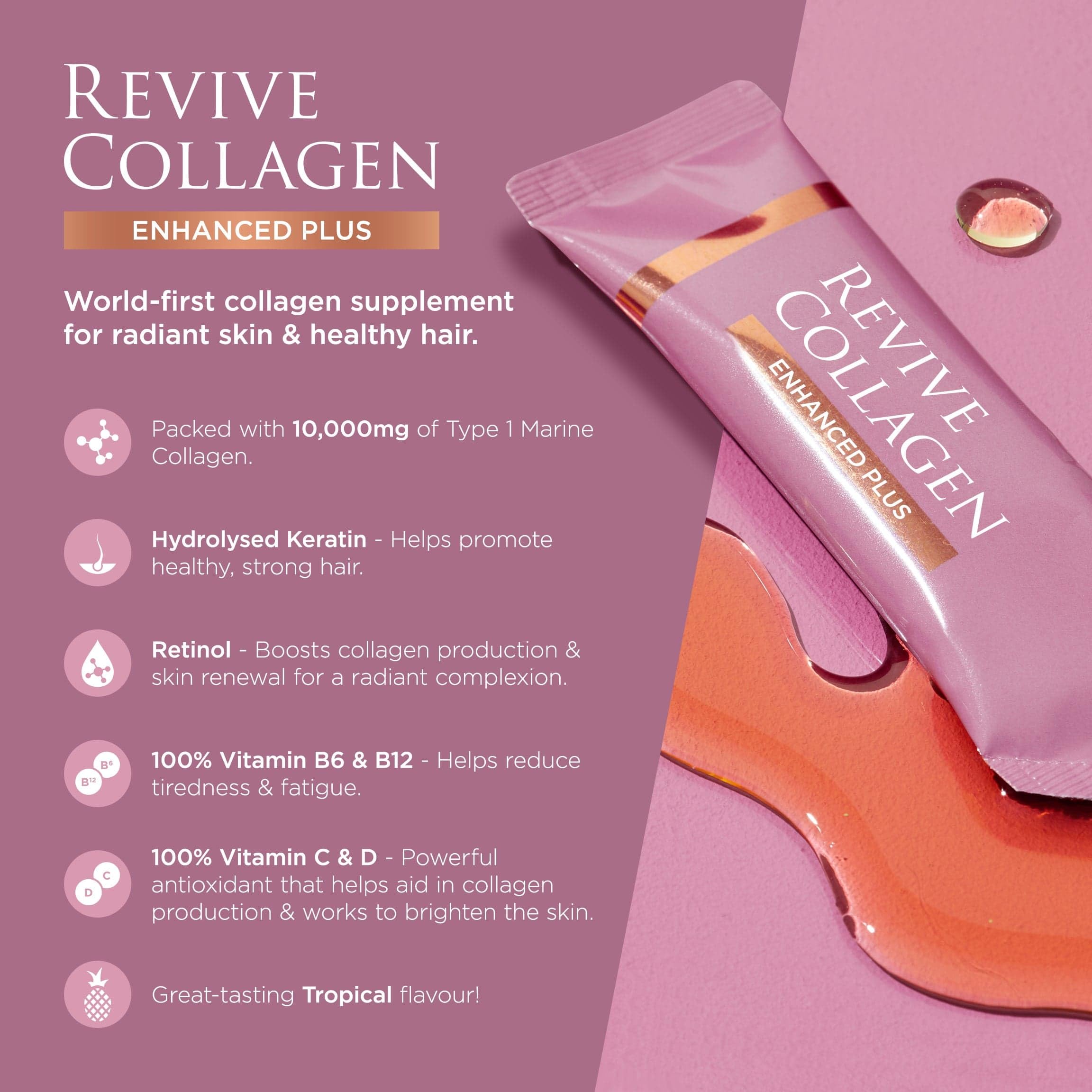 Mua Revive Collagen Enhanced Plus 10,000mg Hydrolysed Marine Collagen ...
