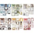 Amazon.com: ZAKHSE Scrapbook Stickers Window Pattern Sticker, 60 Pcs ...