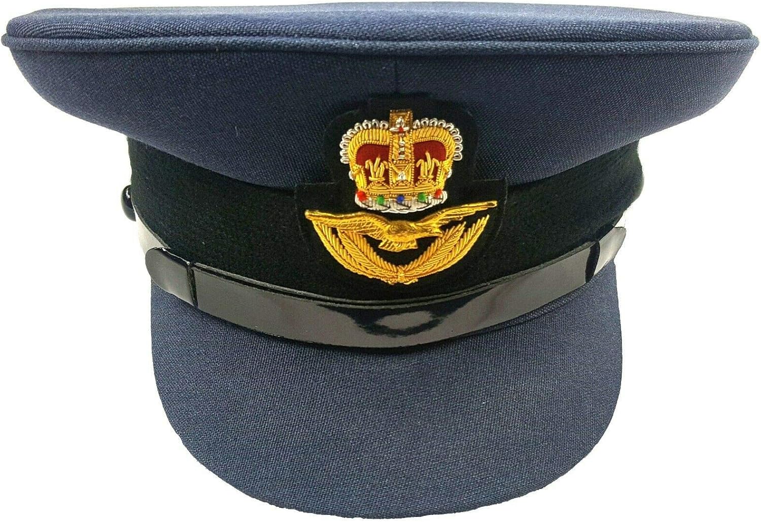 handembroideryuk RAF Royal AIR Force Officers Peaked Cap HAT with ...