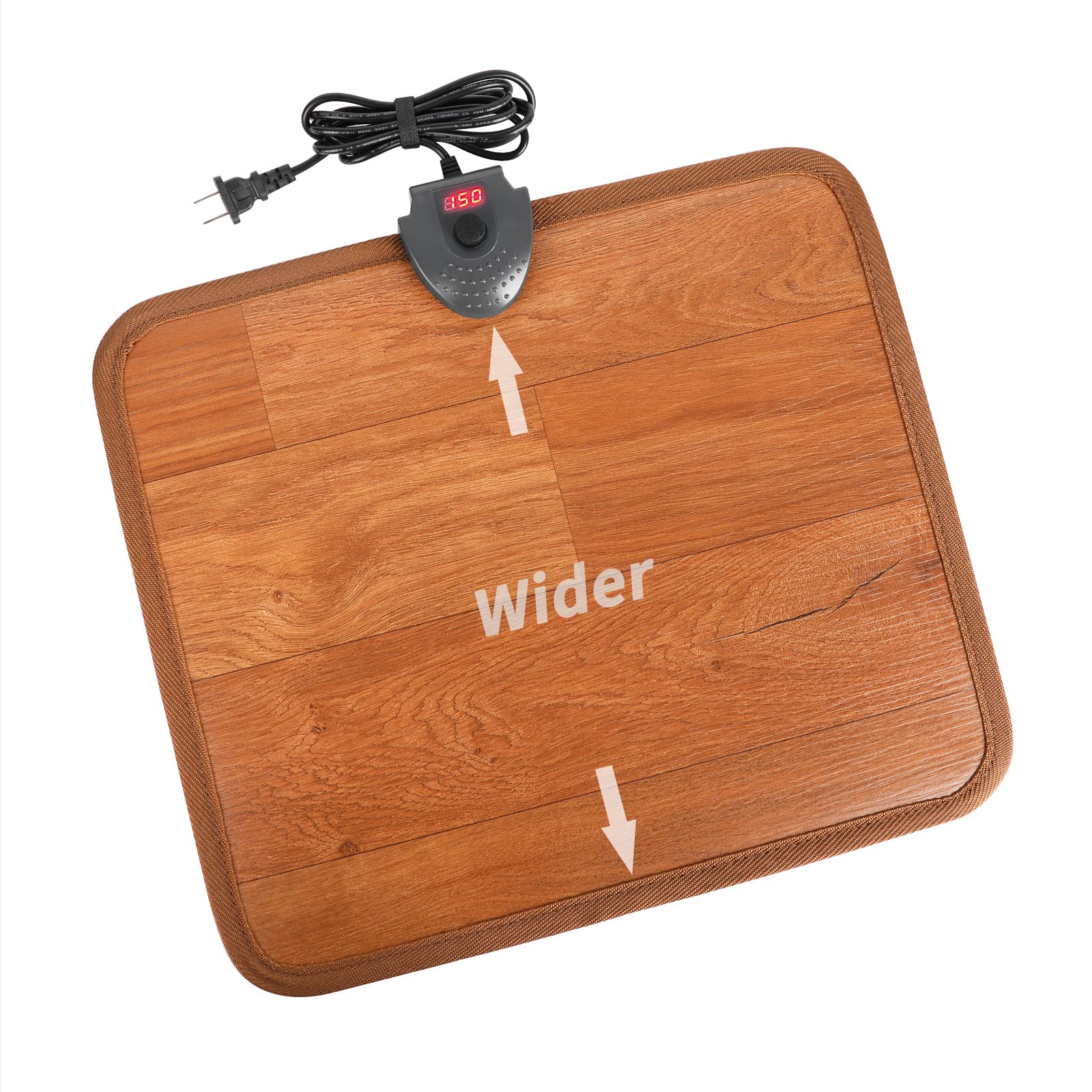 Hodeamy Heated Floor Mat Under Desk for Foot Warmer - Wider 110V ...