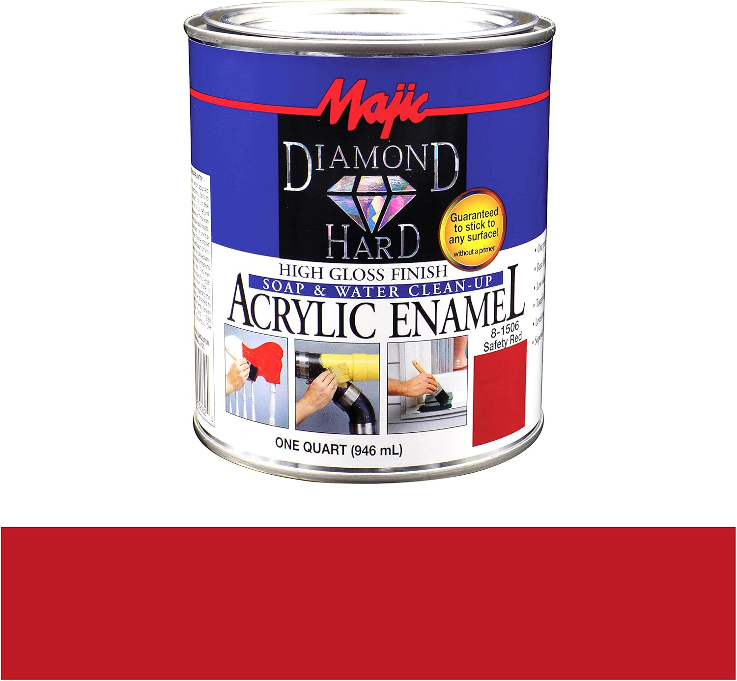 Majic Paints Diamond Hard High Gloss Finish Acrylic Enamel Paint, 1 ...