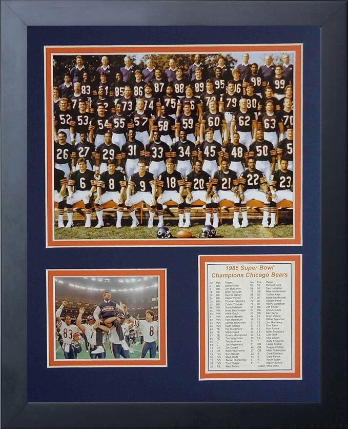 11x14 FRAMED 1985 CHICAGO BEARS 8X10 TEAM PHOTO MIKE DITKA SUPER BOWL ...
